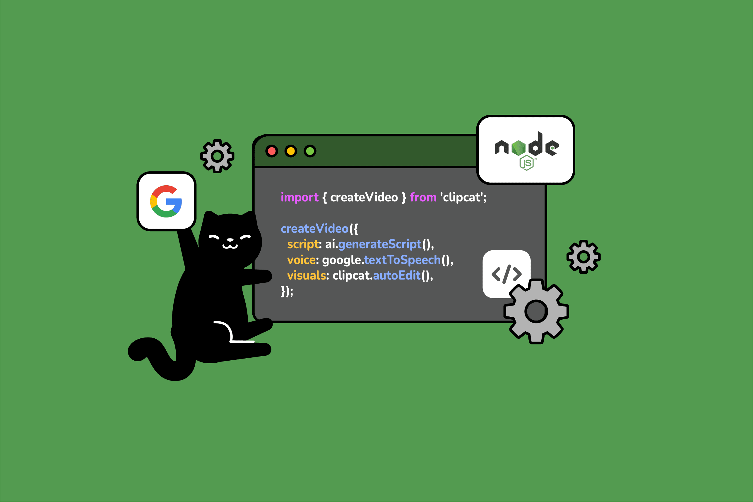 How to Automate Video Generation with Clipcat and Google APIs (Node.js Tutorial) - Clipcat