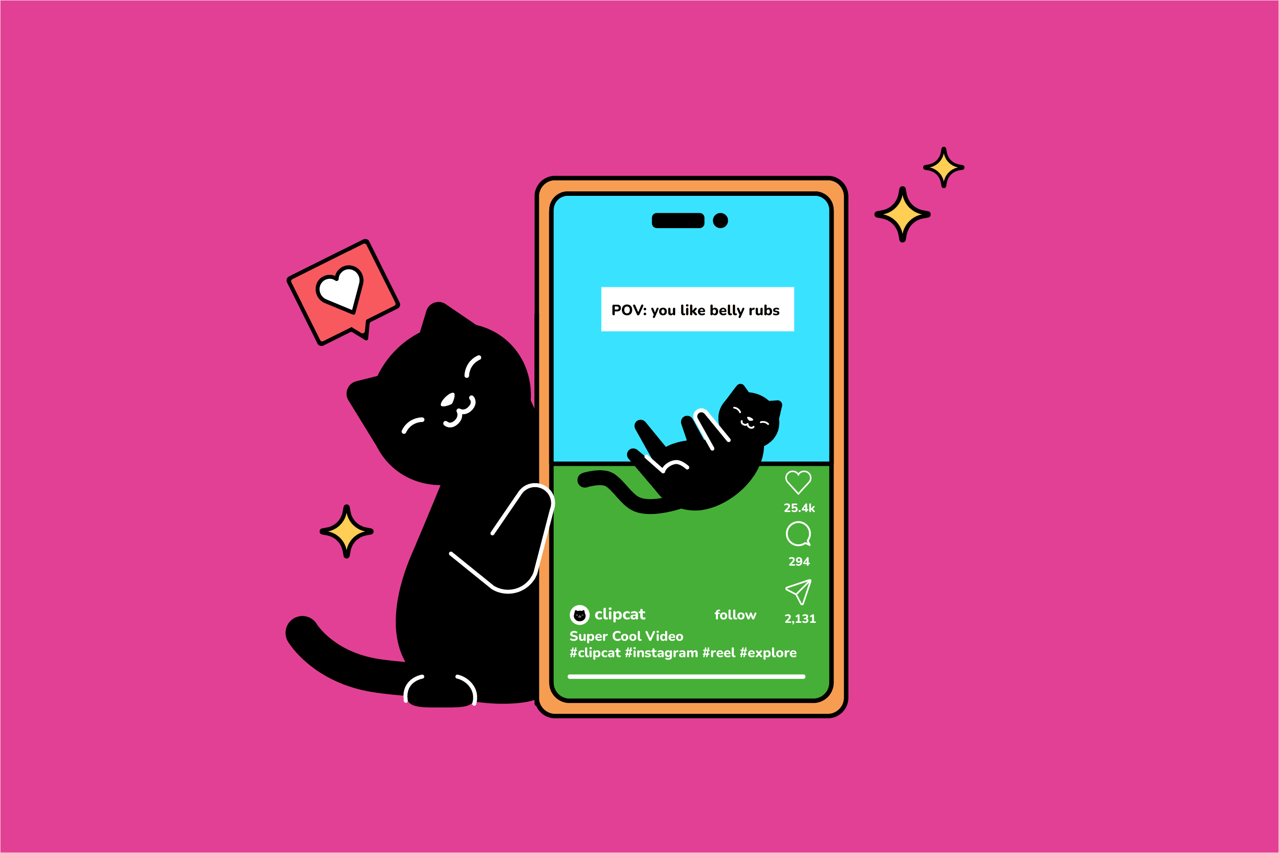How to Design a Reusable Instagram Reels Template with Clipcat - Clipcat